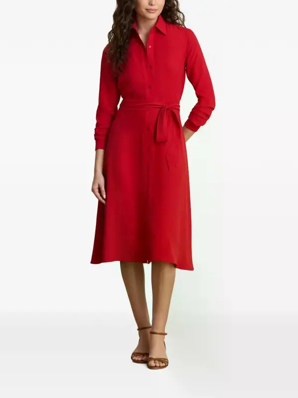 Ralph Lauren Belted Midi Dress