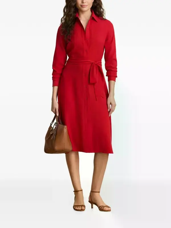 Ralph Lauren Belted Midi Dress