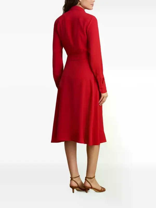 Ralph Lauren Belted Midi Dress