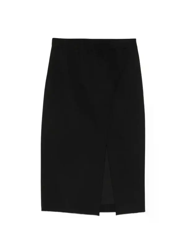 Liviana Conti Front-slit Skirt - Black