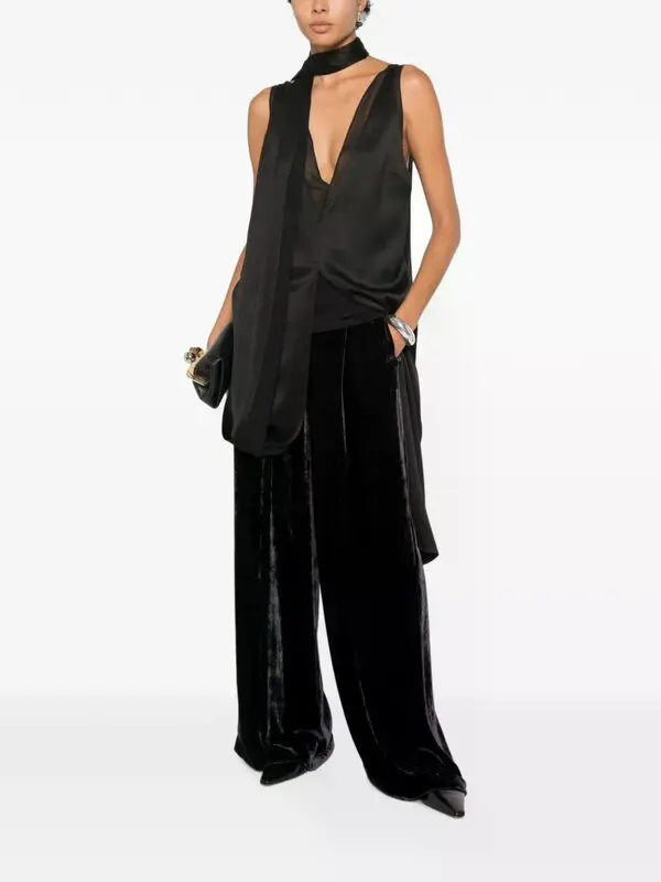 Peserico Velvet Palazzo Pants