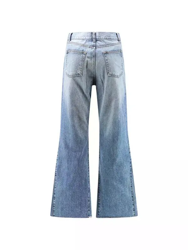 TONYWACK Re-cut Flared Faded Jeans