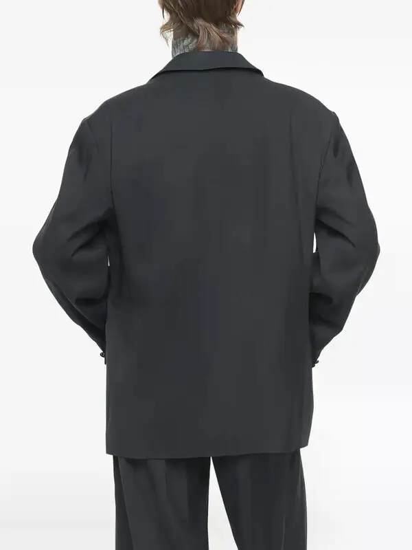Plan C Peak-lapel Double-breasted Blazer