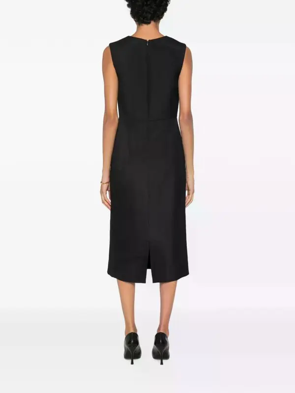 Liviana Conti Sleeveless Round-neck Midi Dress