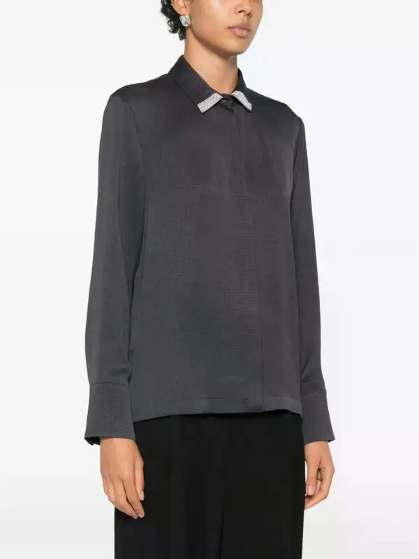Peserico Embellished-collar Shirt
