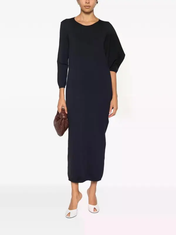 Liviana Conti Fine-knit Long-sleeve Maxi Dress