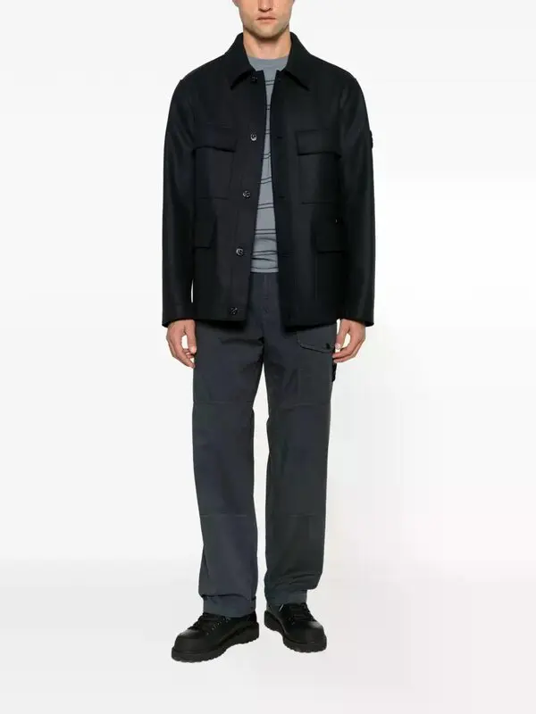 Stone Island Compass Patch Multi-pocket Coat