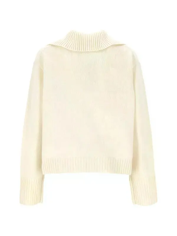 ECOALF Adria Ribbed-collar Knit Sweater