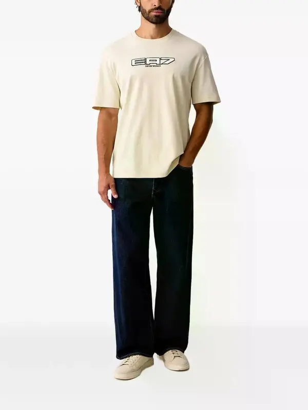 EA7 Logo-print Crew-neck T-shirt