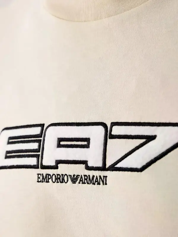 EA7 Logo-print Crew-neck T-shirt