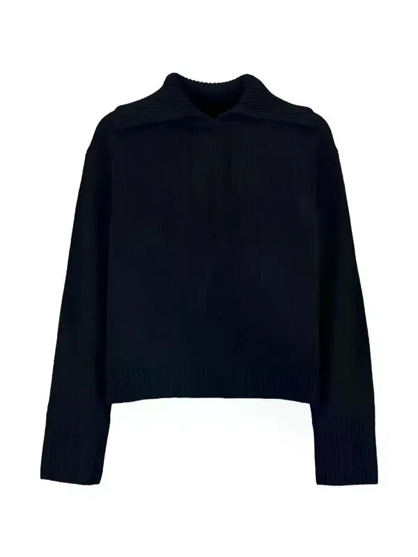 ECOALF Adria Sailor-collar Ribbed-trim Sweater