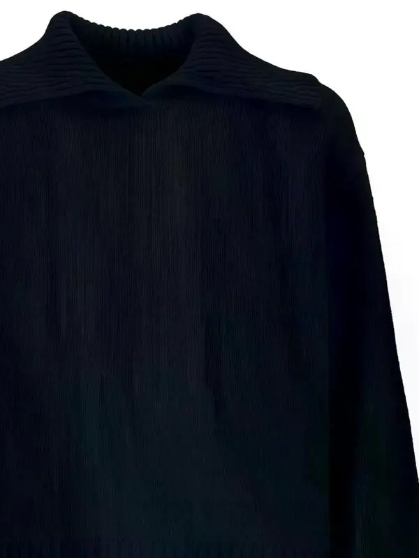 ECOALF Adria Sailor-collar Ribbed-trim Sweater