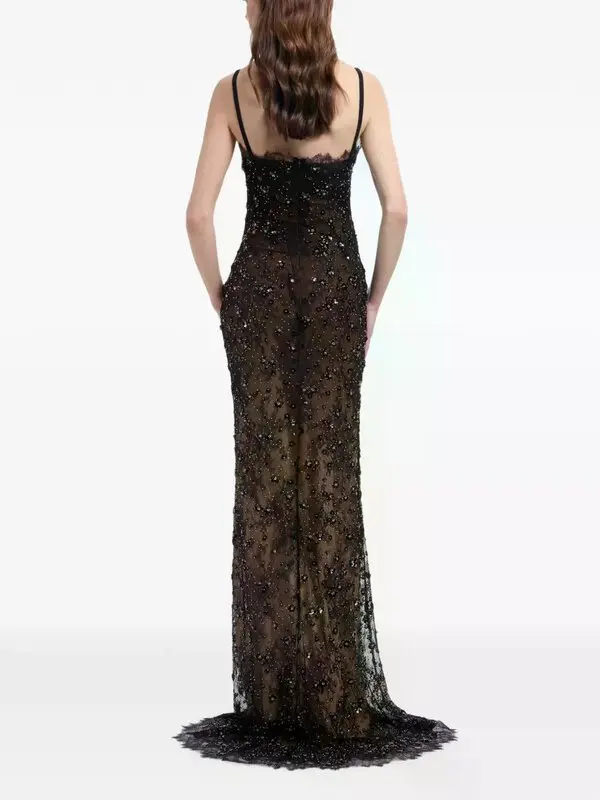 Elie Saab Sequin-embellished Maxi Dress