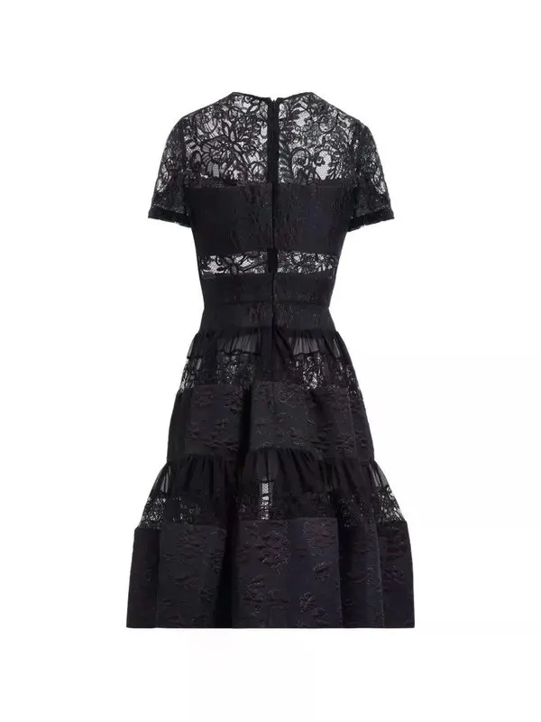 Elie Saab Lace-panelled Midi Dress