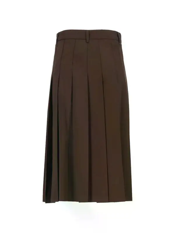 DUNST Pleated Midi Skirt