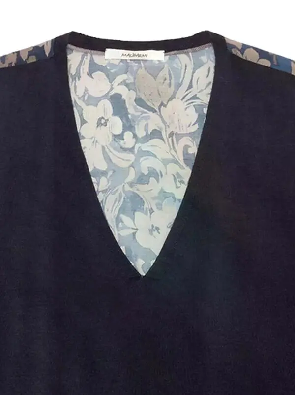 Malìparmi Floral-print V-neck Sweater