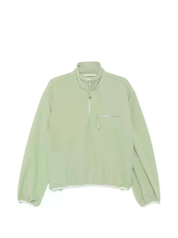 Cecilie Bahnsen Frederik Half-zip Fleece Sweatshirt - Green