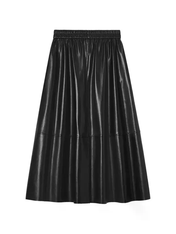 B+AB Elasticated-waist Panelled Midi Skirt