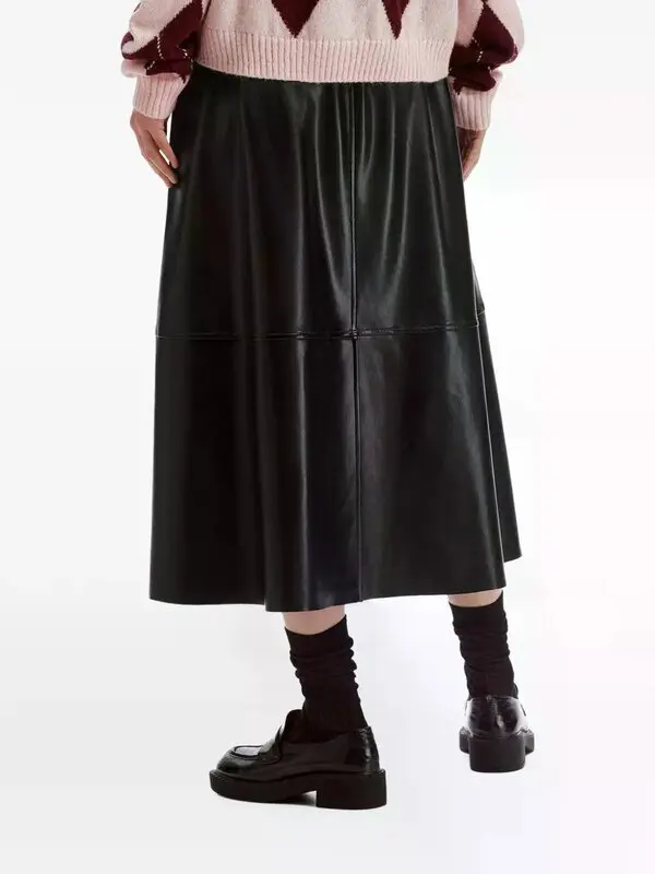 B+AB Elasticated-waist Panelled Midi Skirt