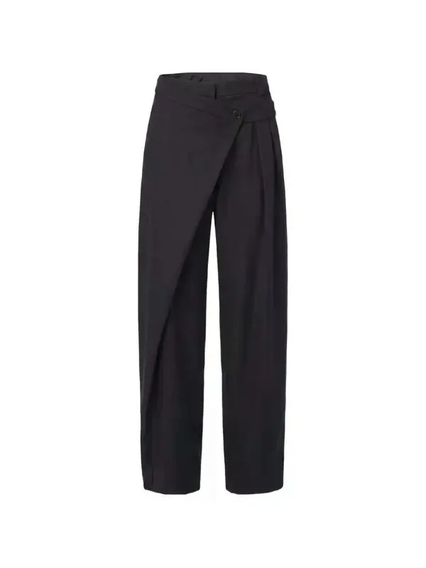 NICHOLAS Asymmetric Wrap-front Trousers