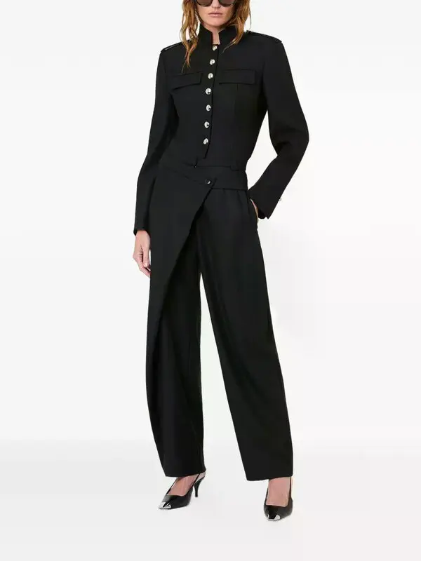 NICHOLAS Asymmetric Wrap-front Trousers