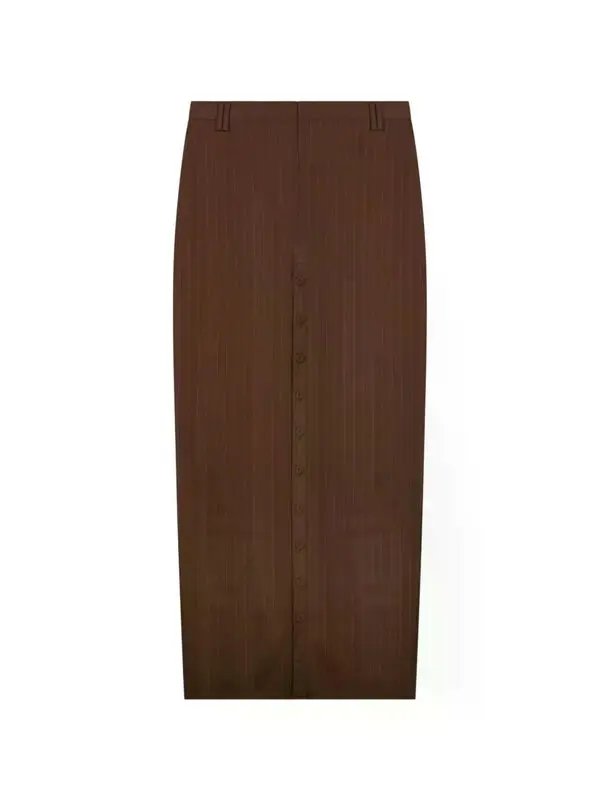 JEAN PAUL GAULTIER Button-down Midi Skirt - Brown