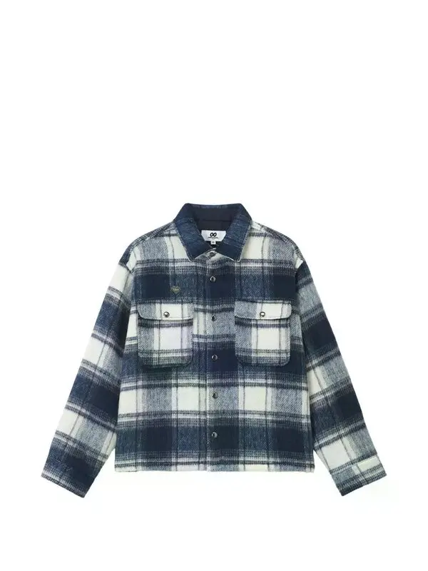 CHOCOOLATE Check-pattern Flap-pocket Shirt Jacket