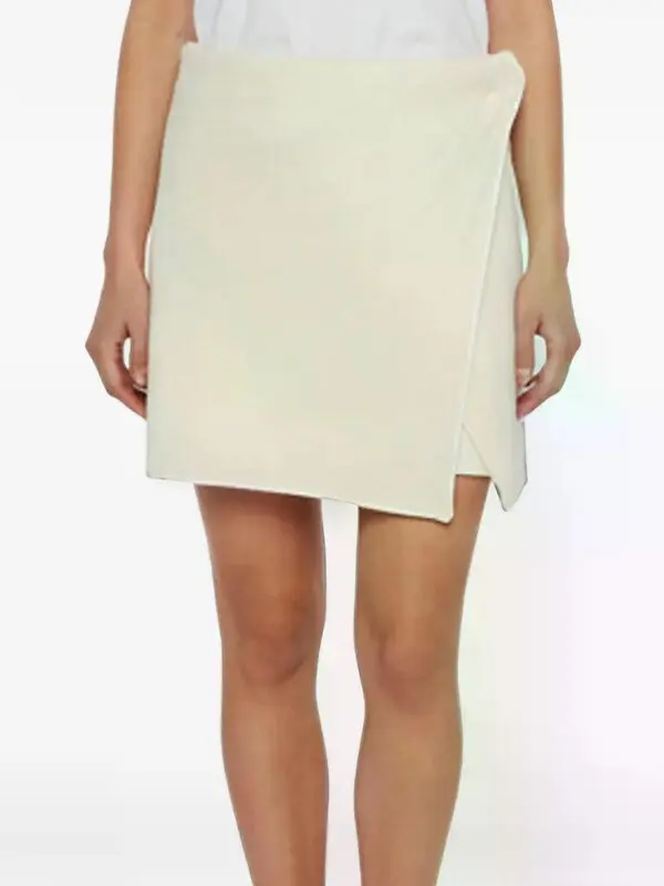 Jacquemus La Jupe Bagnu Draped Mini Skirt - Neutrals