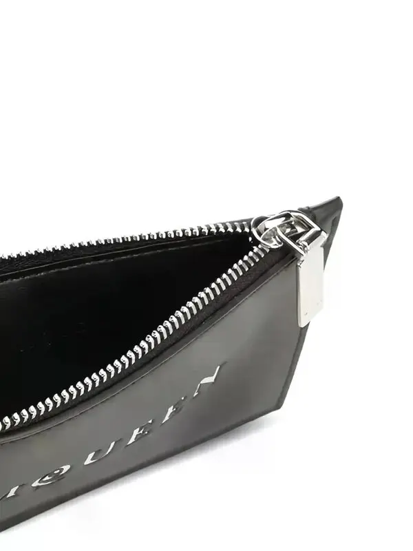 Alexander McQueen Logo-debossed Zip Cardholder
