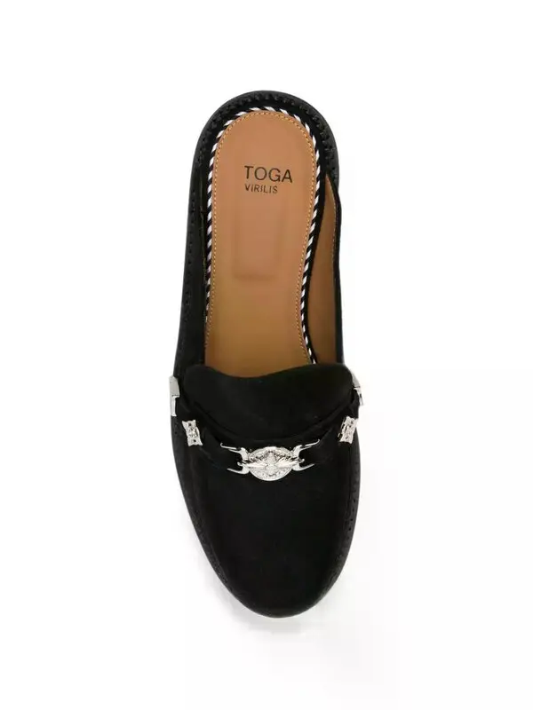 TOGA VIRILIS Suede Western-hardware Sandals
