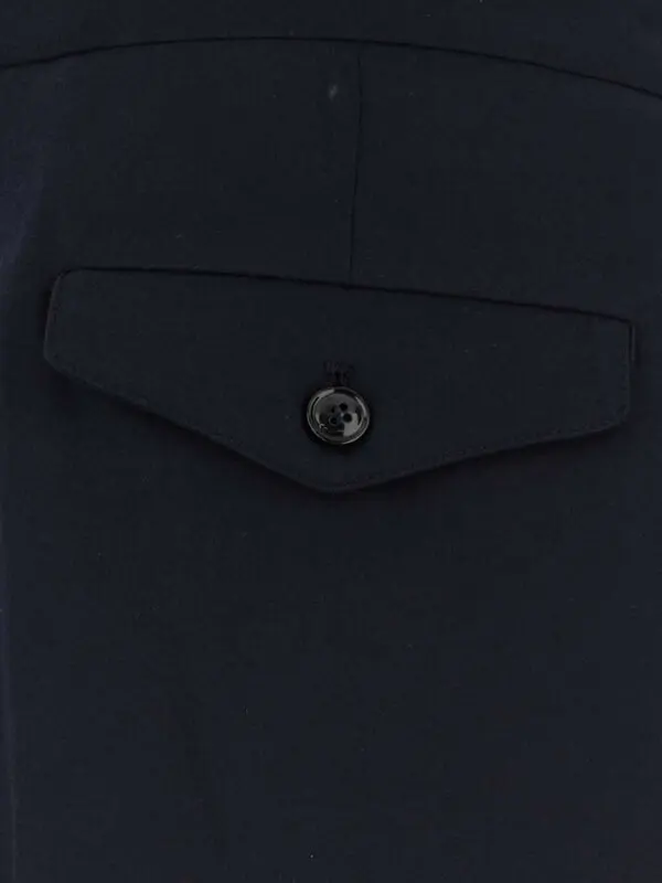 Giorgio Armani Straight-leg Virgin Wool Tailored Trousers With Pleats