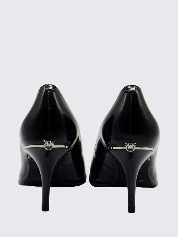 Pinko Lady Smooth Leather Court Shoes With Almond Toe And High Stiletto Heel