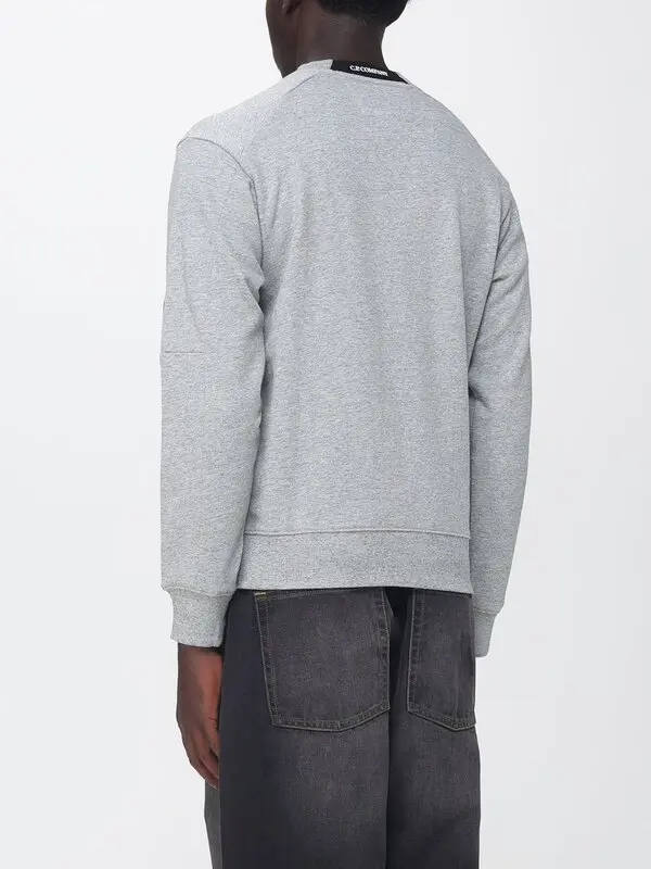 C.P. COMPANY Crewneck Sweatshirt In Cotton With Sleeve Pocket And Logo