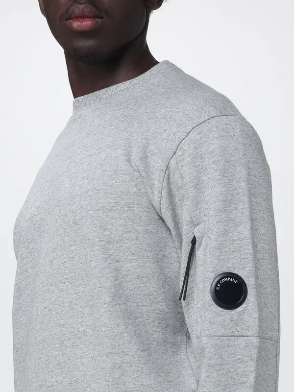 C.P. COMPANY Crewneck Sweatshirt In Cotton With Sleeve Pocket And Logo