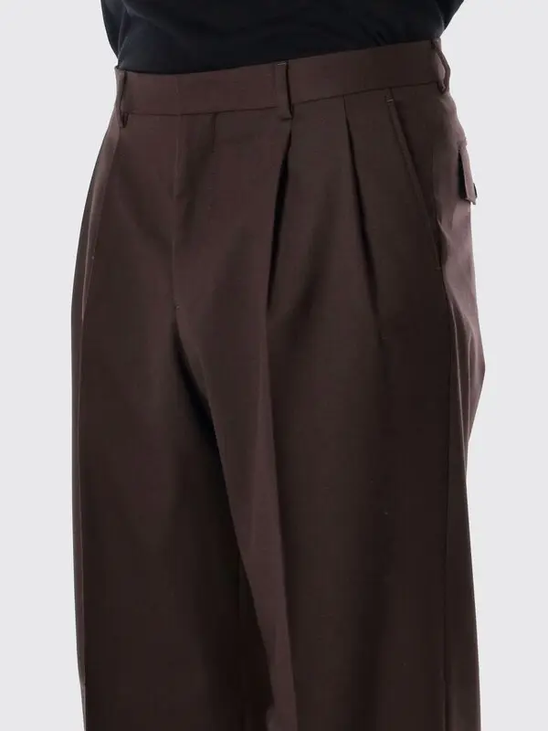 SUNFLOWER Straight-leg Wool-blend Tailored Trousers With Pleats