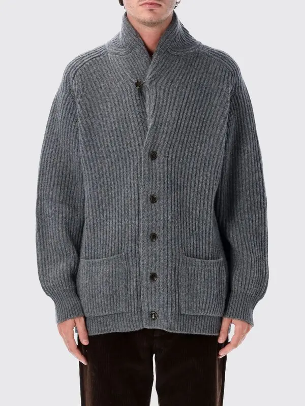 Filson Relaxed Fit Shawl Collar Wool Cardigan With Button Closure