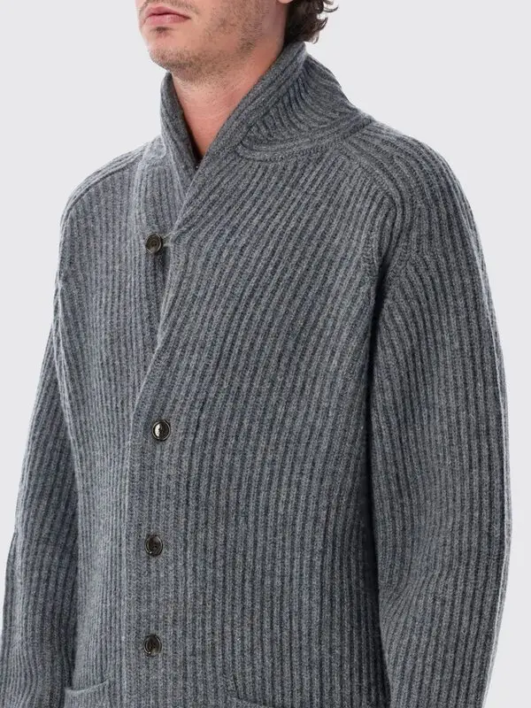 Filson Relaxed Fit Shawl Collar Wool Cardigan With Button Closure