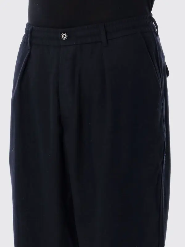 Universal Works Virgin Wool Wide-leg Trousers With Pleats