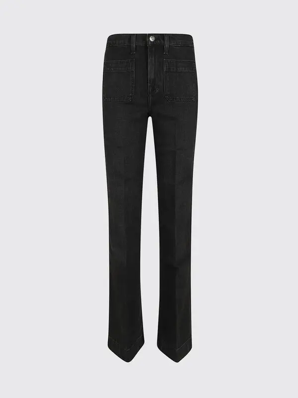 7 For All Mankind Modern Dojo High-waisted Straight Leg Jeans In Stretch Denim