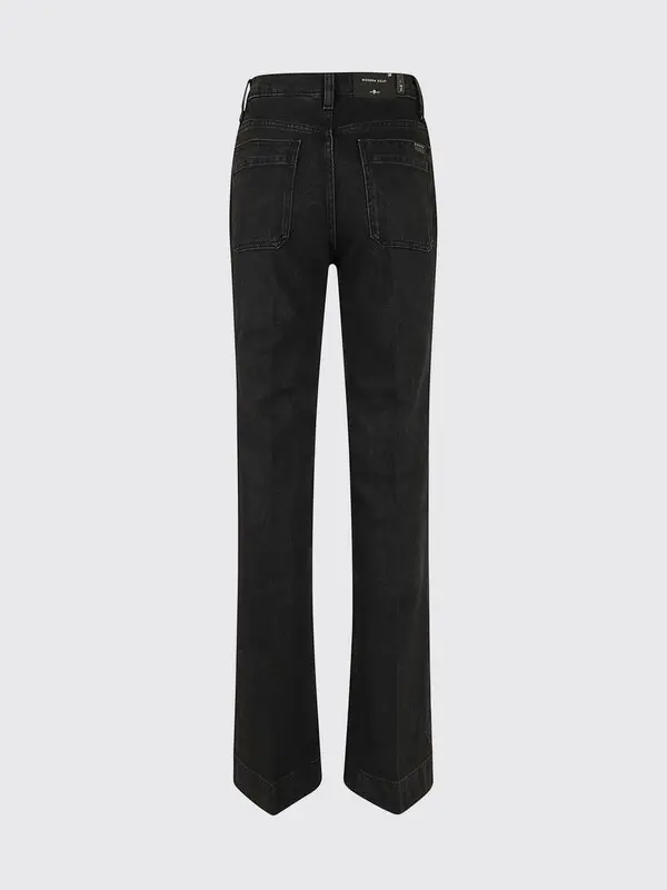 7 For All Mankind Modern Dojo High-waisted Straight Leg Jeans In Stretch Denim