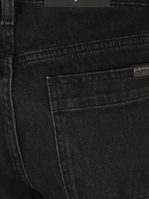7 For All Mankind Modern Dojo High-waisted Straight Leg Jeans In Stretch Denim