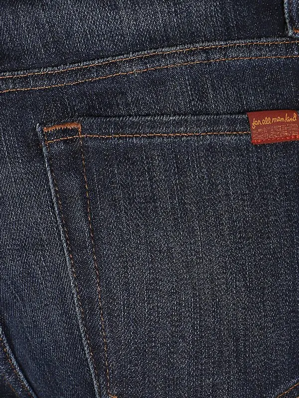 7 For All Mankind Lotta High-waisted Wide Leg Jeans In Cotton Denim