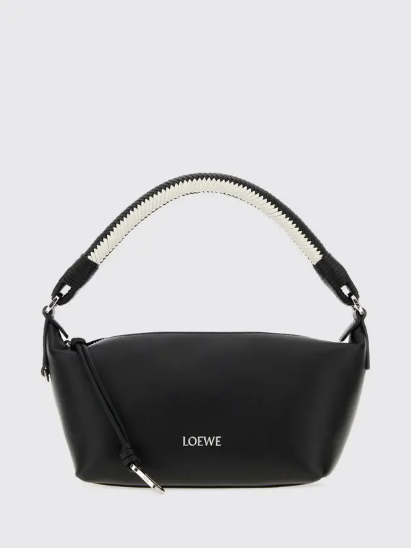 Loewe Cala Lambskin Handbag With Braided Handle And Charm