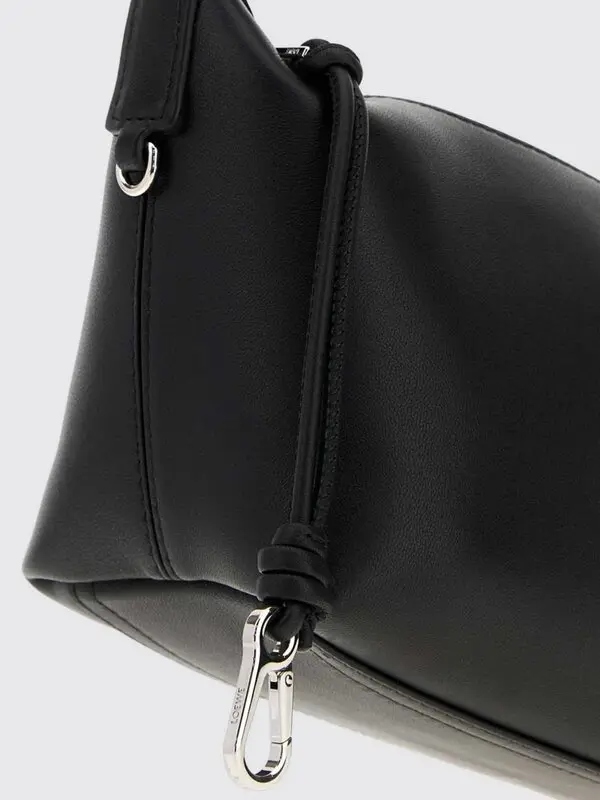 Loewe Cala Lambskin Handbag With Braided Handle And Charm