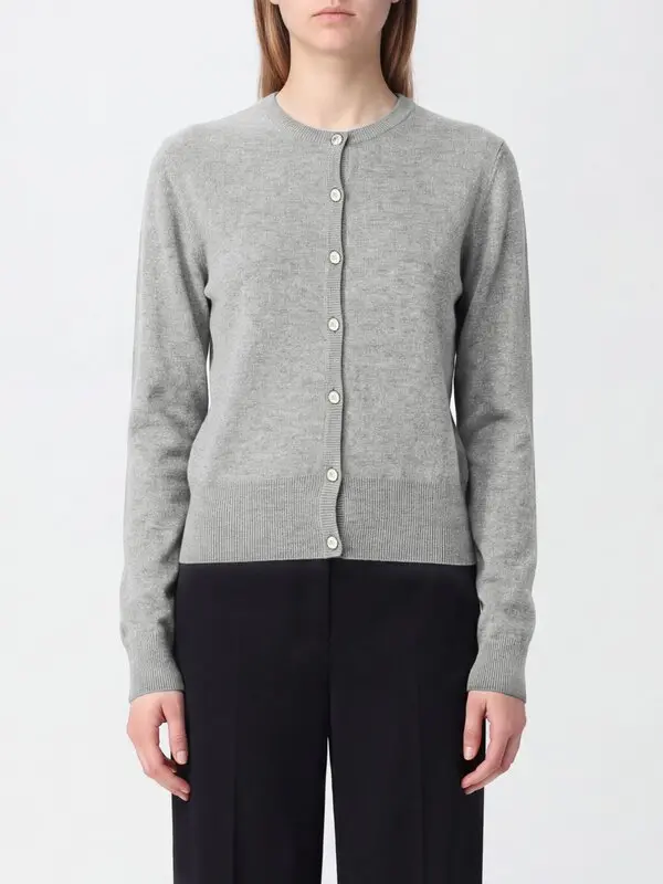 Dolce & Gabbana Crewneck Cardigan In Pure Cashmere With Contrasting Buttons