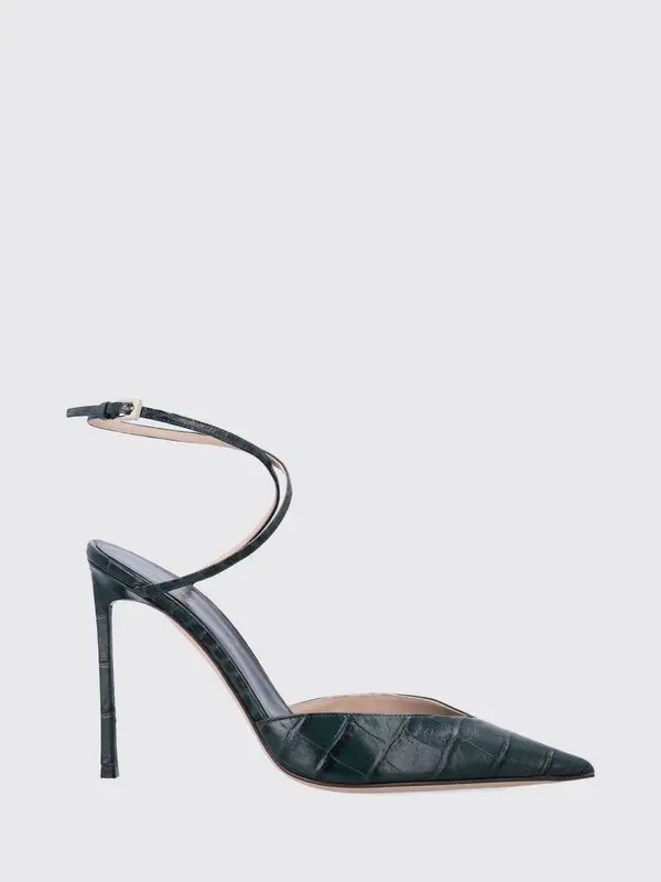 TOM FORD Selen Croc-effect Leather Pumps With Stiletto Heel And Ankle Strap
