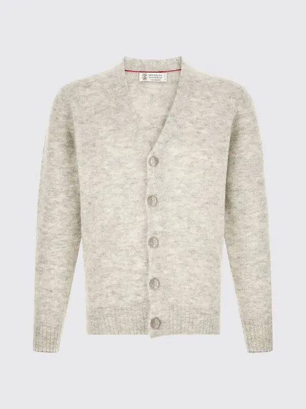 Brunello Cucinelli V-neck Cardigan In Wool, Alpaca, And Cashmere Blend