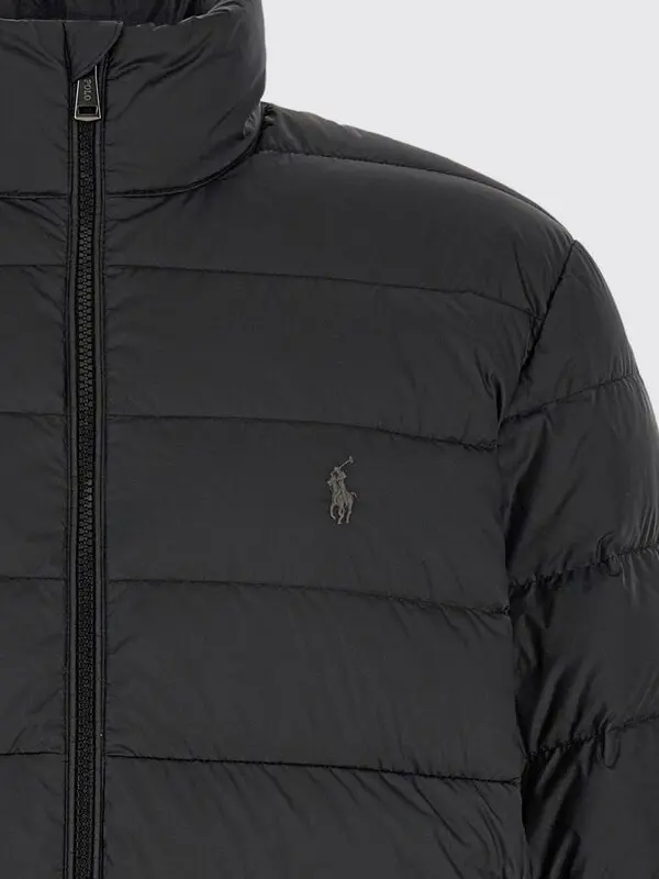 Polo Ralph Lauren Quilted Nylon Bomber Jacket With High Neck And Pony Logo