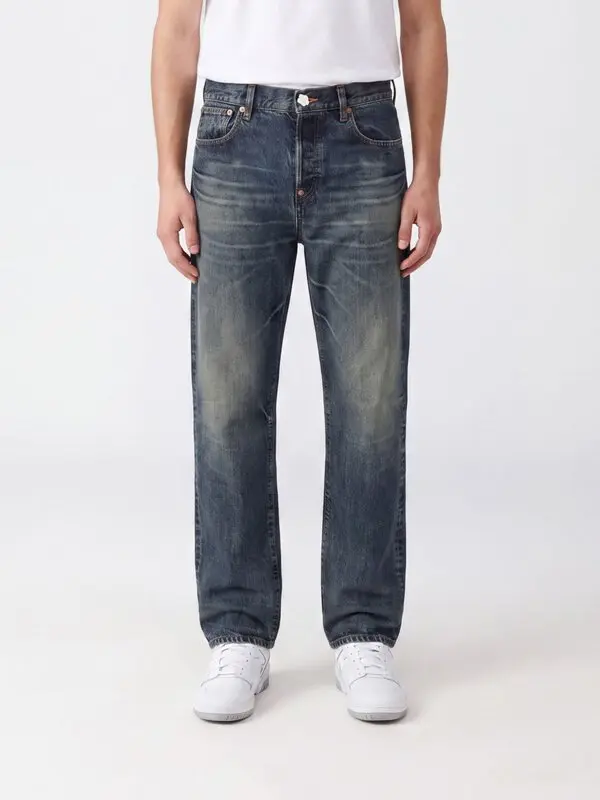 Kenzo Mid-rise Straight-leg Five-pocket Cotton Denim Jeans