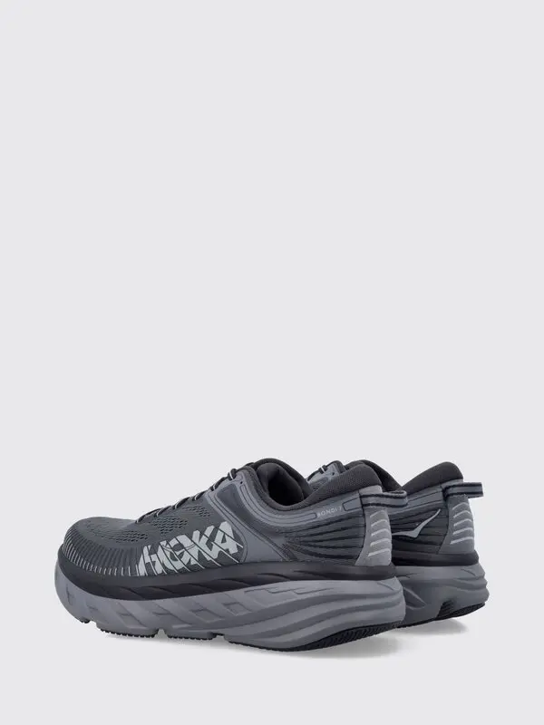 HOKA® Bondi Low-top Trainers In Technical Fabric With Rubber Sole - Charcoal